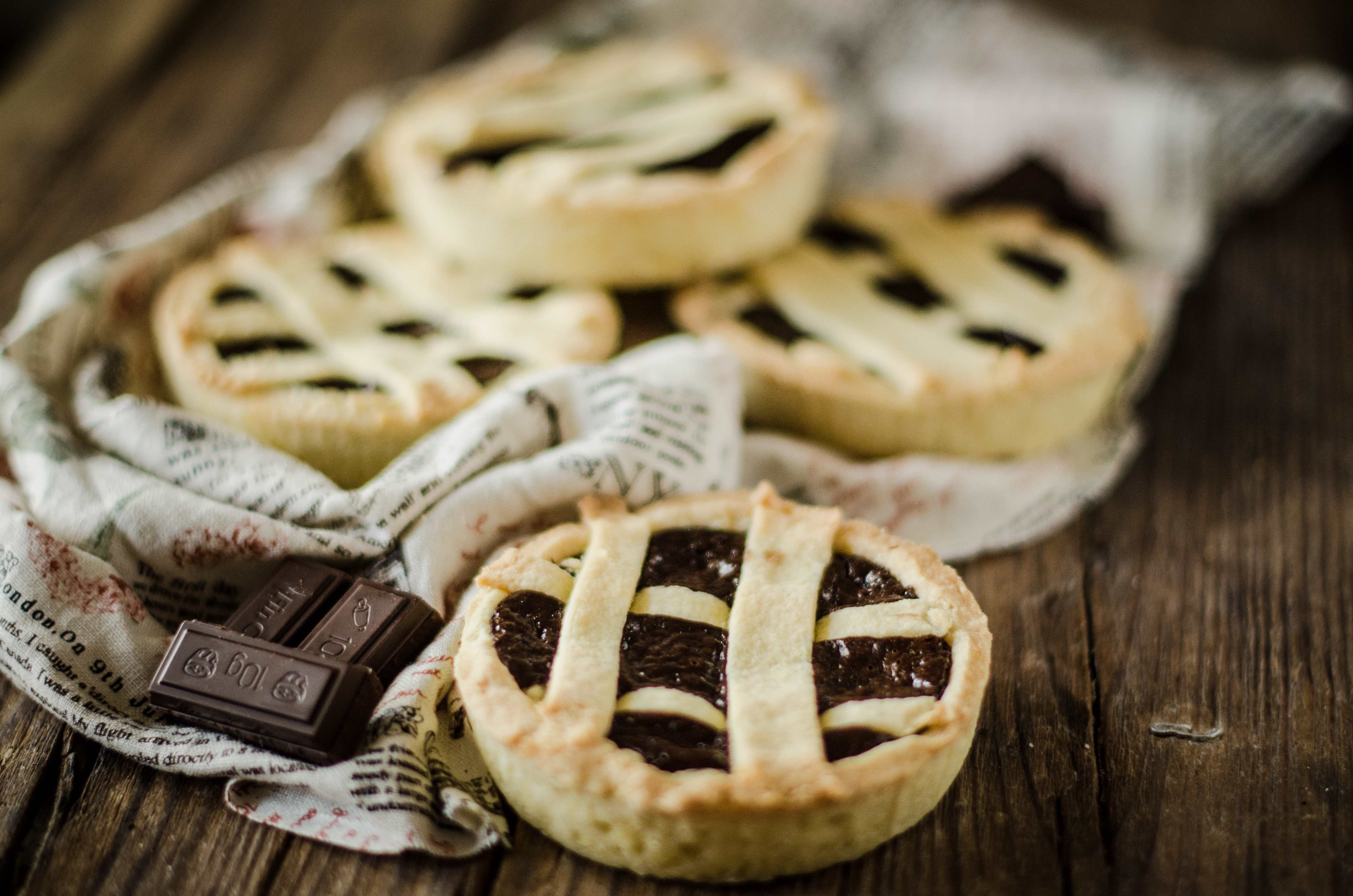 Crostatine al cioccolato fatte in casa Ricetta- Agrodolce