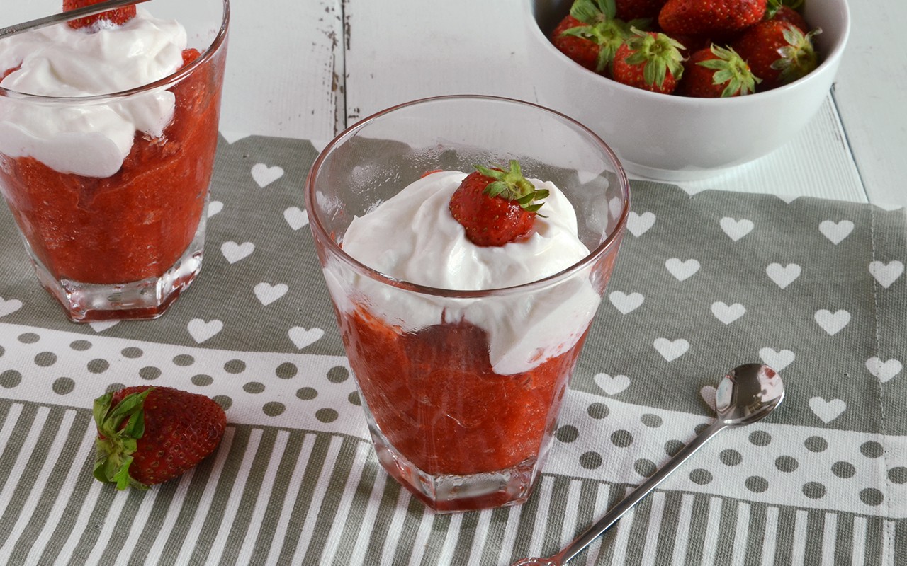 Cremolata alla fragola: fresco dessert Ricetta- Agrodolce