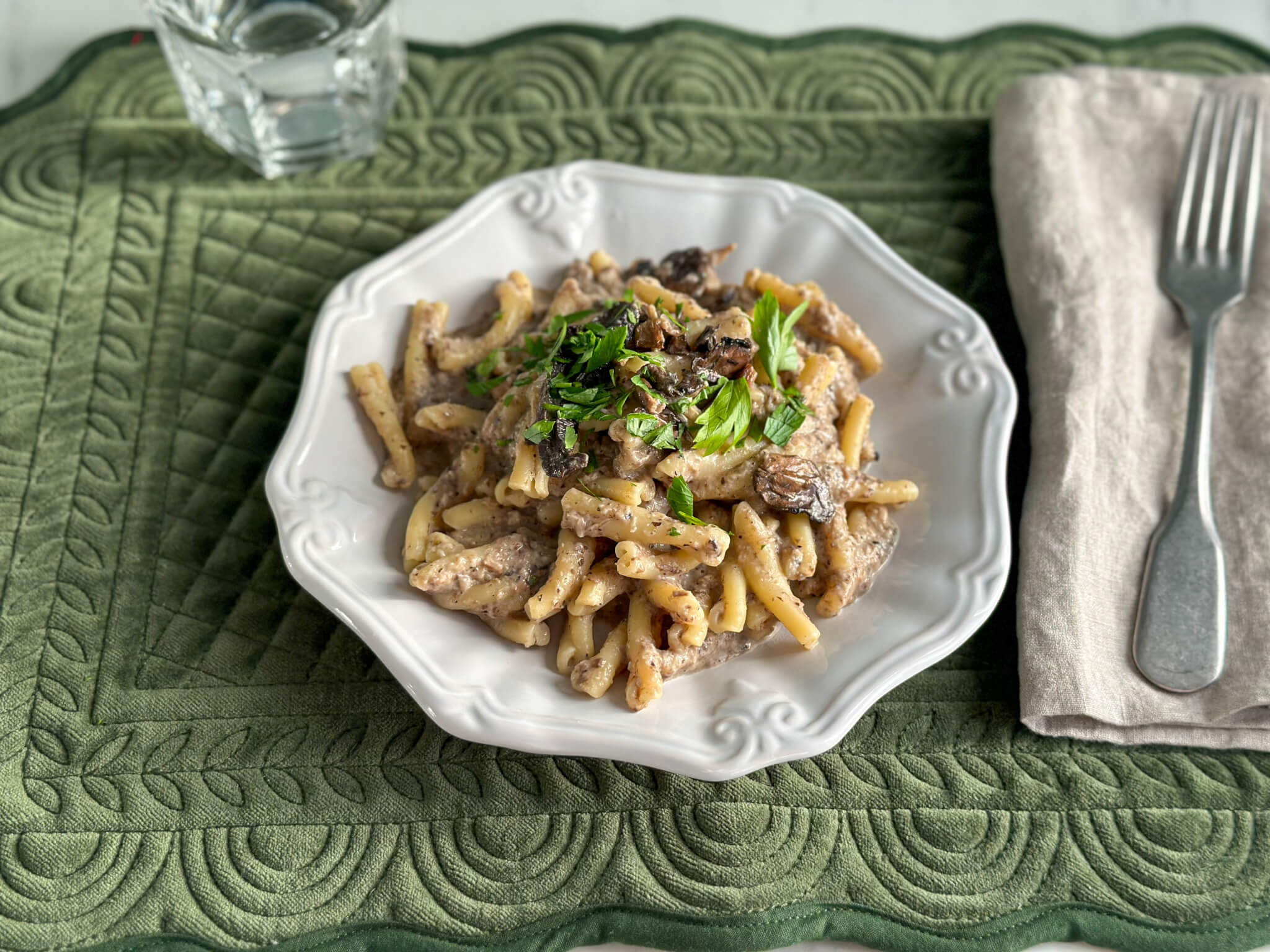 Pasta alla crema di porcini Ricetta- Agrodolce