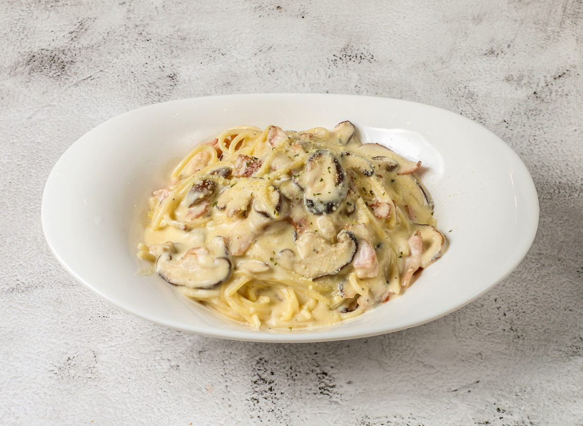 Pasta alla boscaiola con panna e funghi - Ricetta - Agrodolce